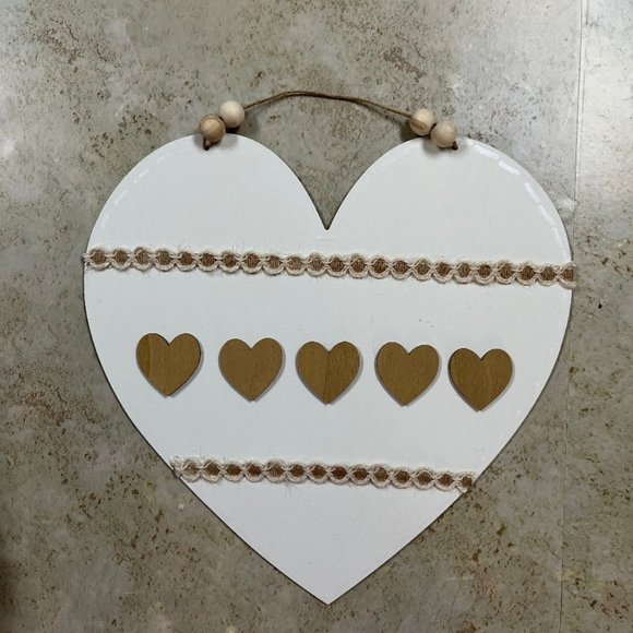 Hand Crafted | Holiday | New Farmhouse Valentines Day Tan Ivory Neutral ...